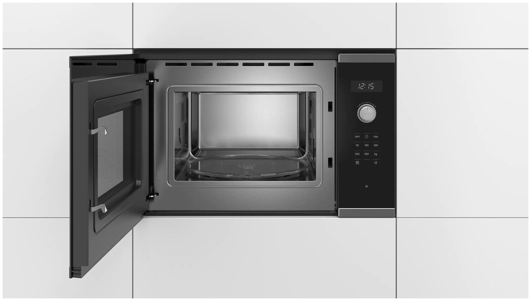 Купить Микроволновая печь встраиваемая Bosch BFL554MS0, нержавеющая ...