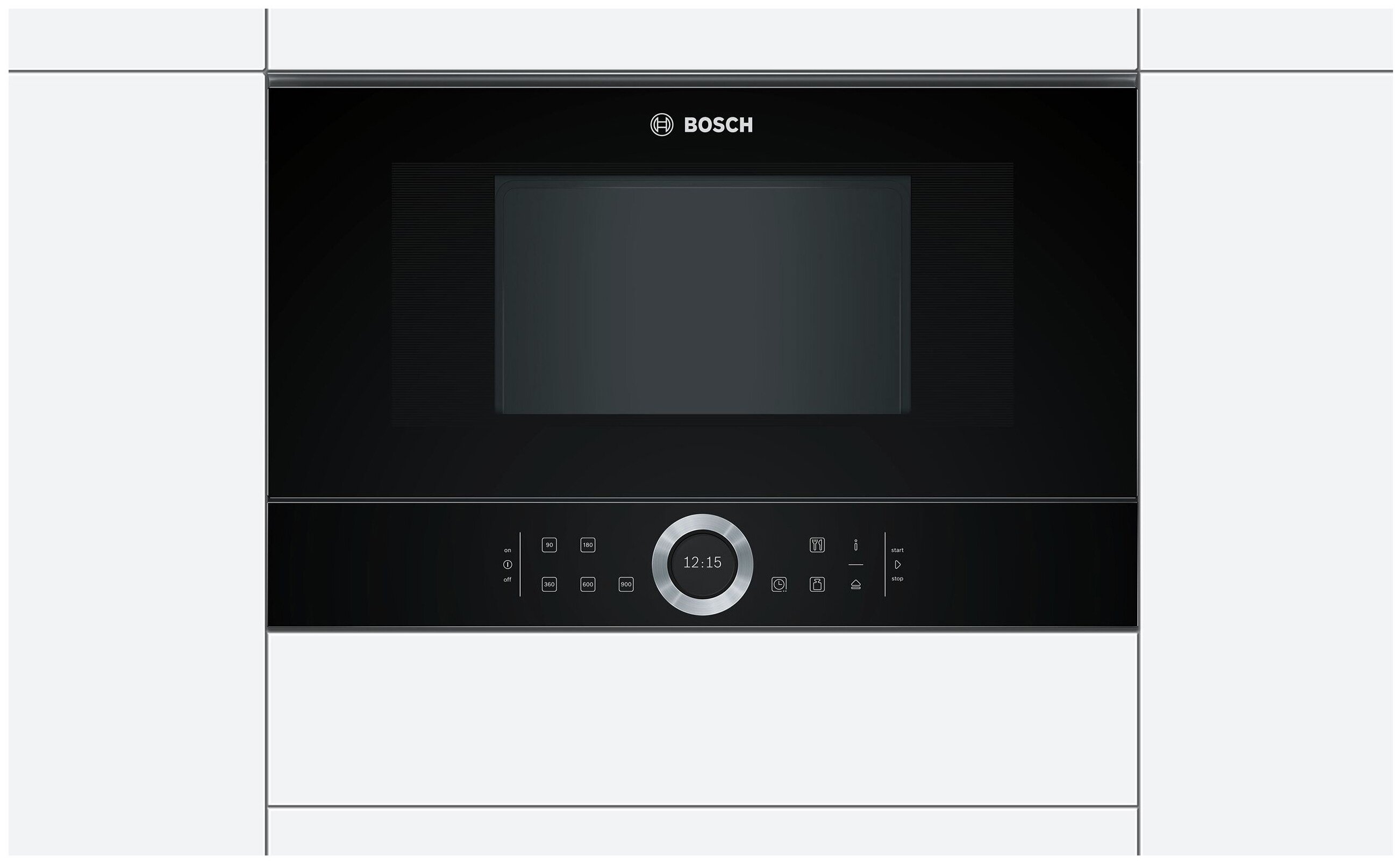 Купить Микроволновая печь встраиваемая Bosch BFL634GB1, черный в Москве ...
