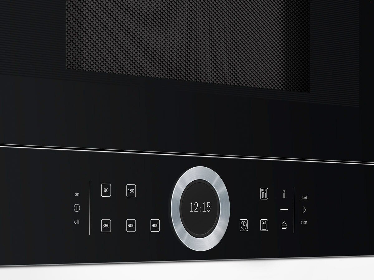 Купить Микроволновая печь встраиваемая Bosch BFL634GB1, черный в Москве ...